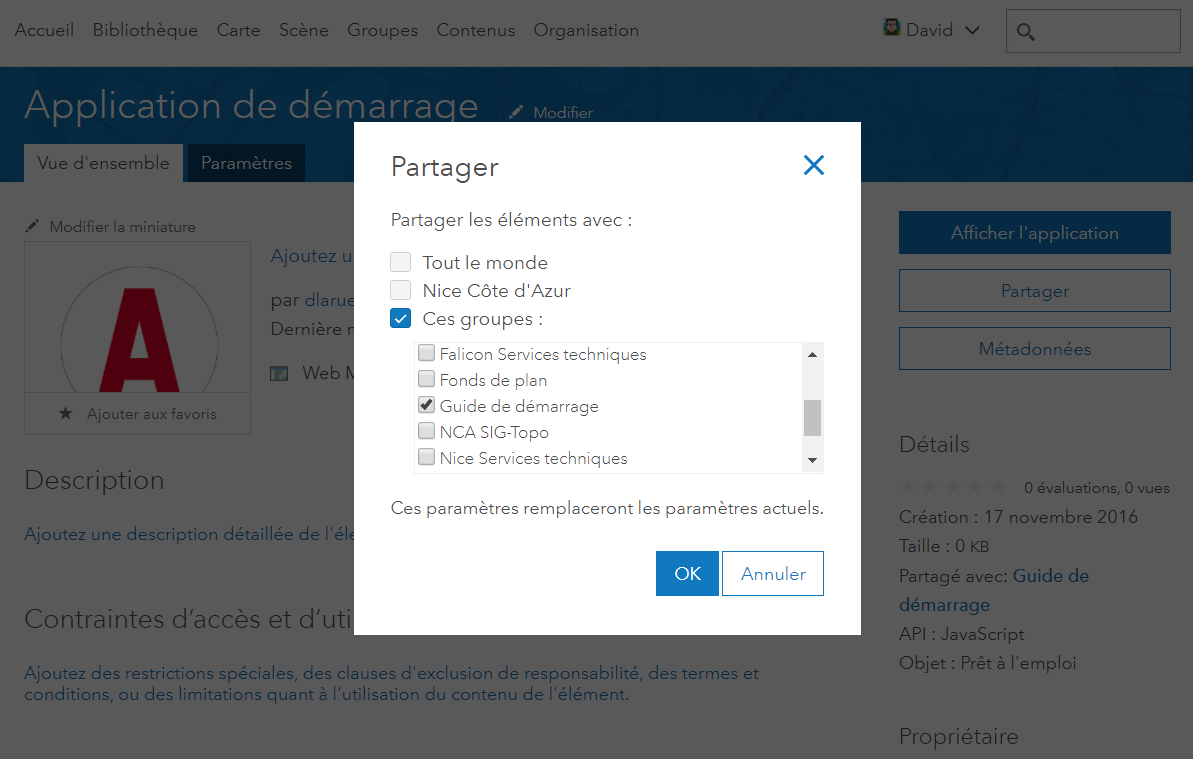 Guide de démarrage arcOpole Builder