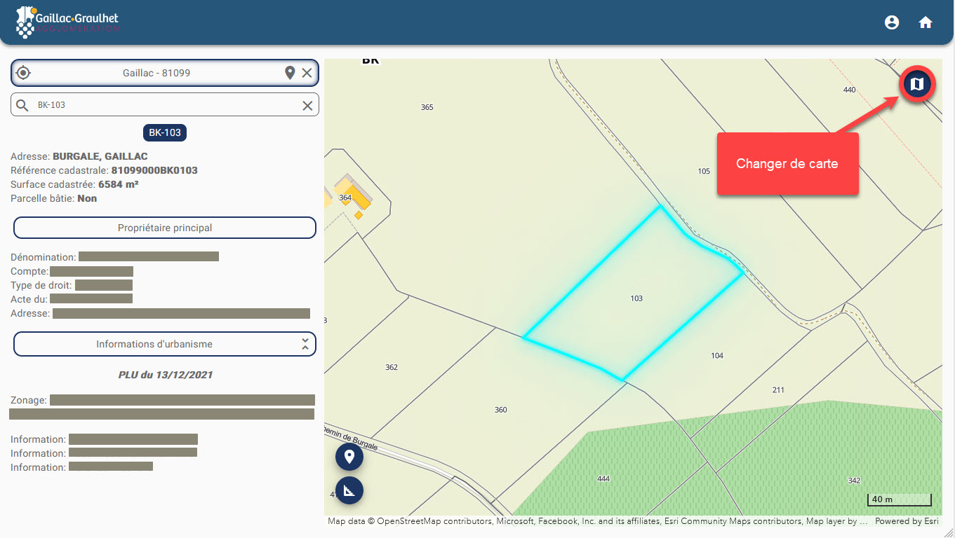 Cadastre arcOpole Essentiel